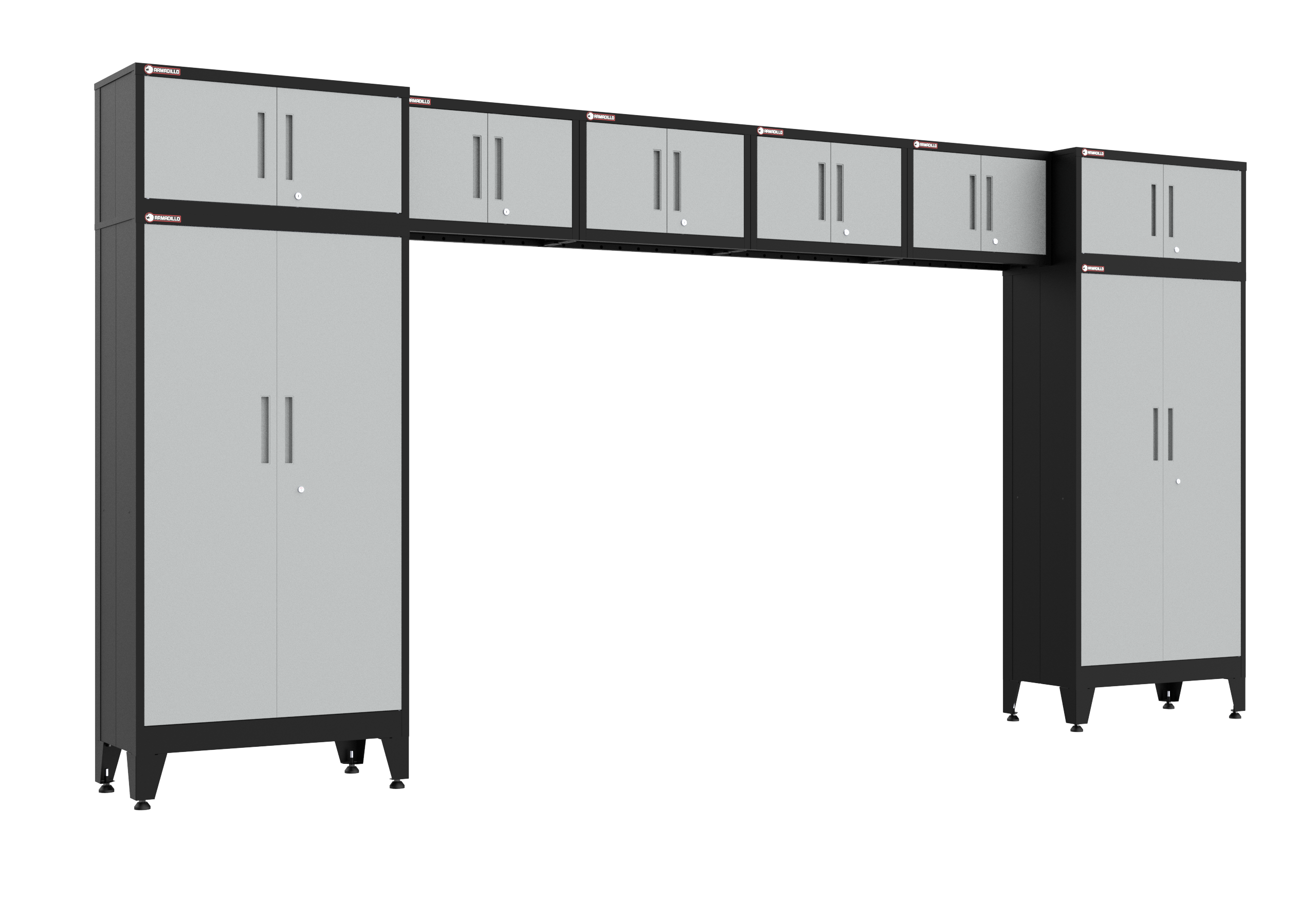 8-Piece Garage Cabinet Storage & Organization Set in Grey – Armadillo Tough