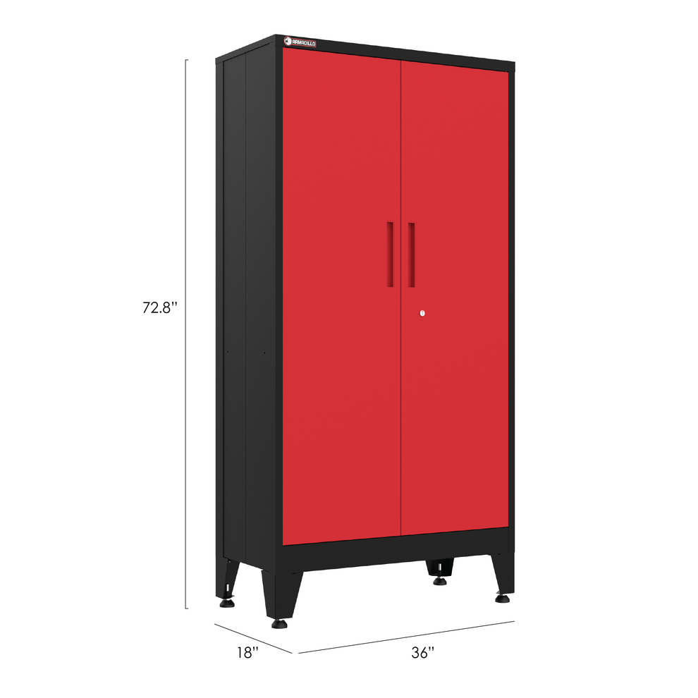 2-Door Garage Storage Gear Locker in Black – Armadillo Tough